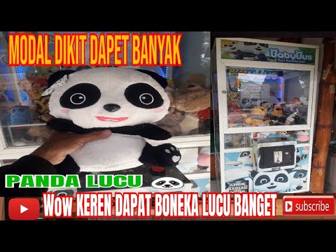 CAPIT BONEKA KAMPUNG, DAPET BONEKA 🐼 PANDA LUCU BANGET REAL - YouTube