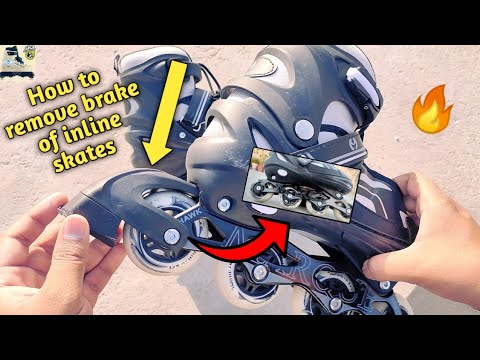 How to remove brake of inline skates|Without extra nut|Rollerblade ...
