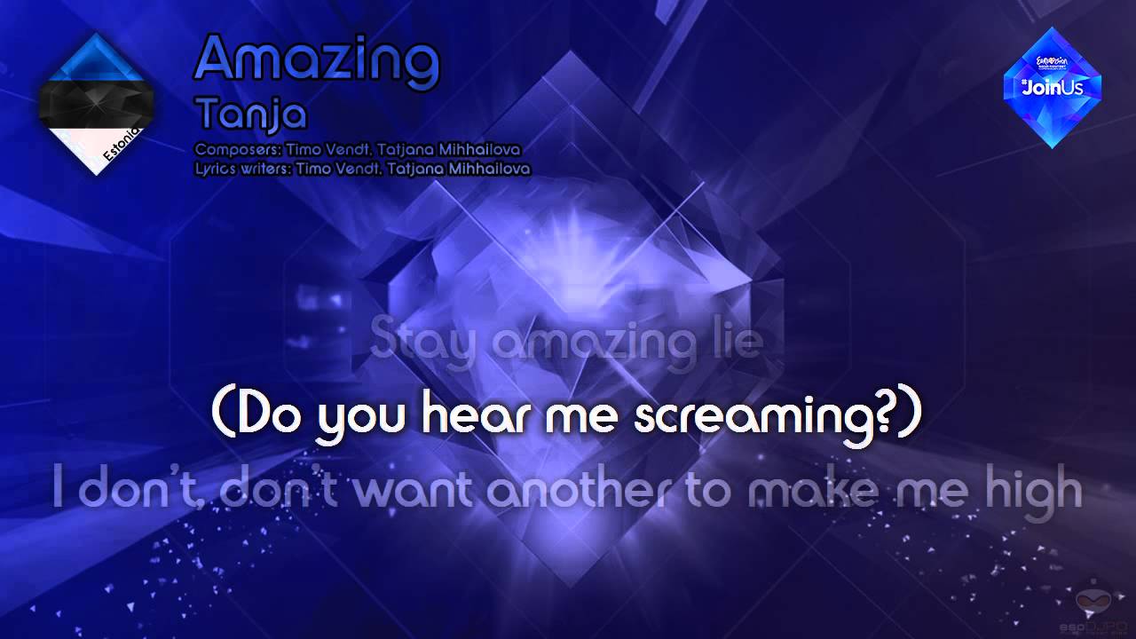 Tanja - "Amazing" (Estonia) - [Karaoke version] - YouTube