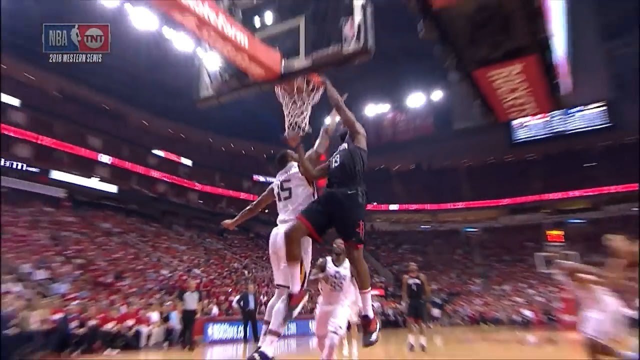 James Harden DUNKS on Derrick Favors | POSTER DUNK - YouTube