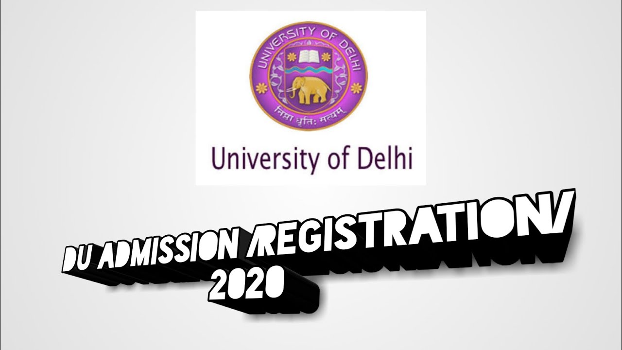 DU ADMISSION/REGISTRATION/2020 - YouTube