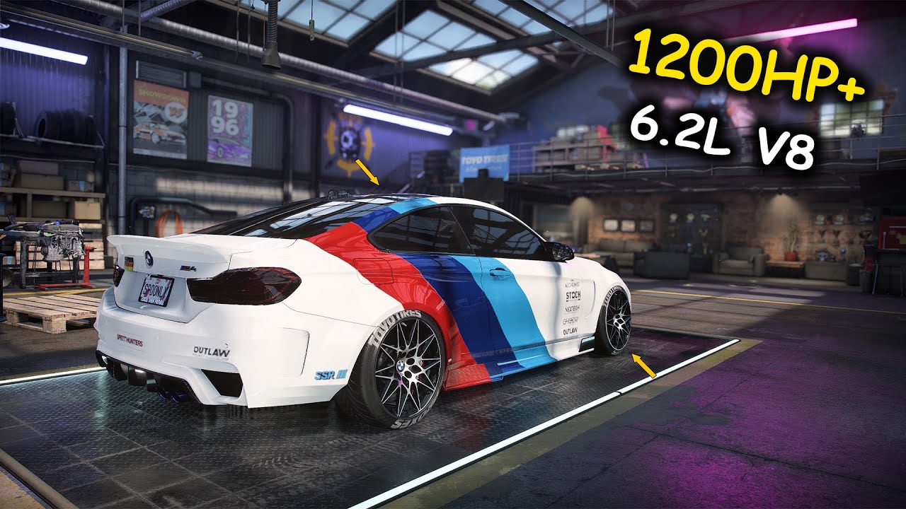 Need for Speed Heat Gameplay - 1200HP+ 6.2L V8 BMW M4 Customization ...