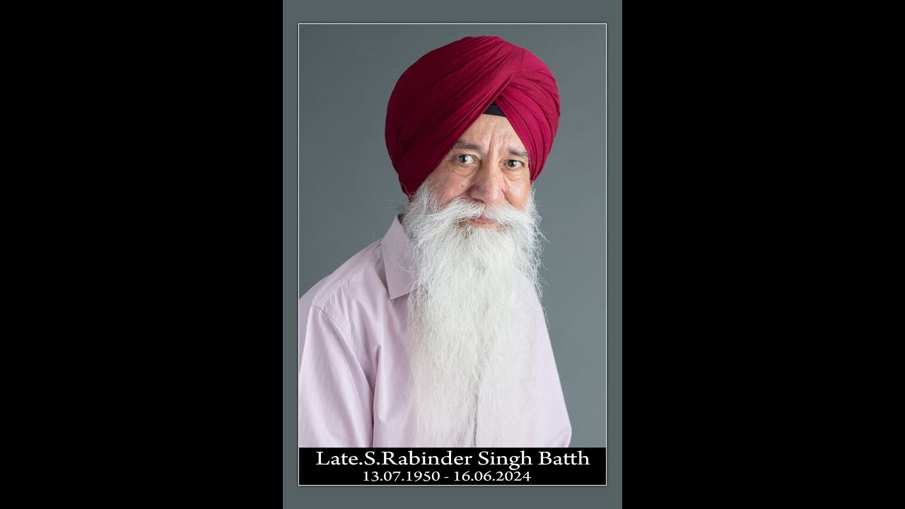 Live Late S. Rabinder Singh 16.6. 2024 Sandhu Bhoma Photography M ...