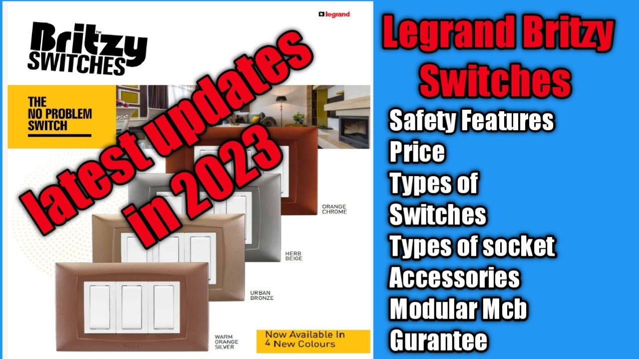 #Britzy switches by legrand Company@RepairingSpecialistElebykkc - YouTube
