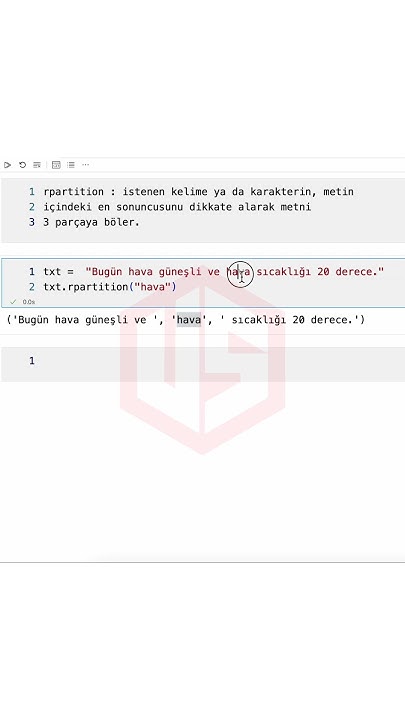 Python String Metotları Rpartition Python String İşlemleri Coding Programming Python Youtube