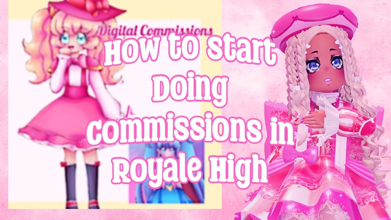 how to do commissions on royale high - YouTube