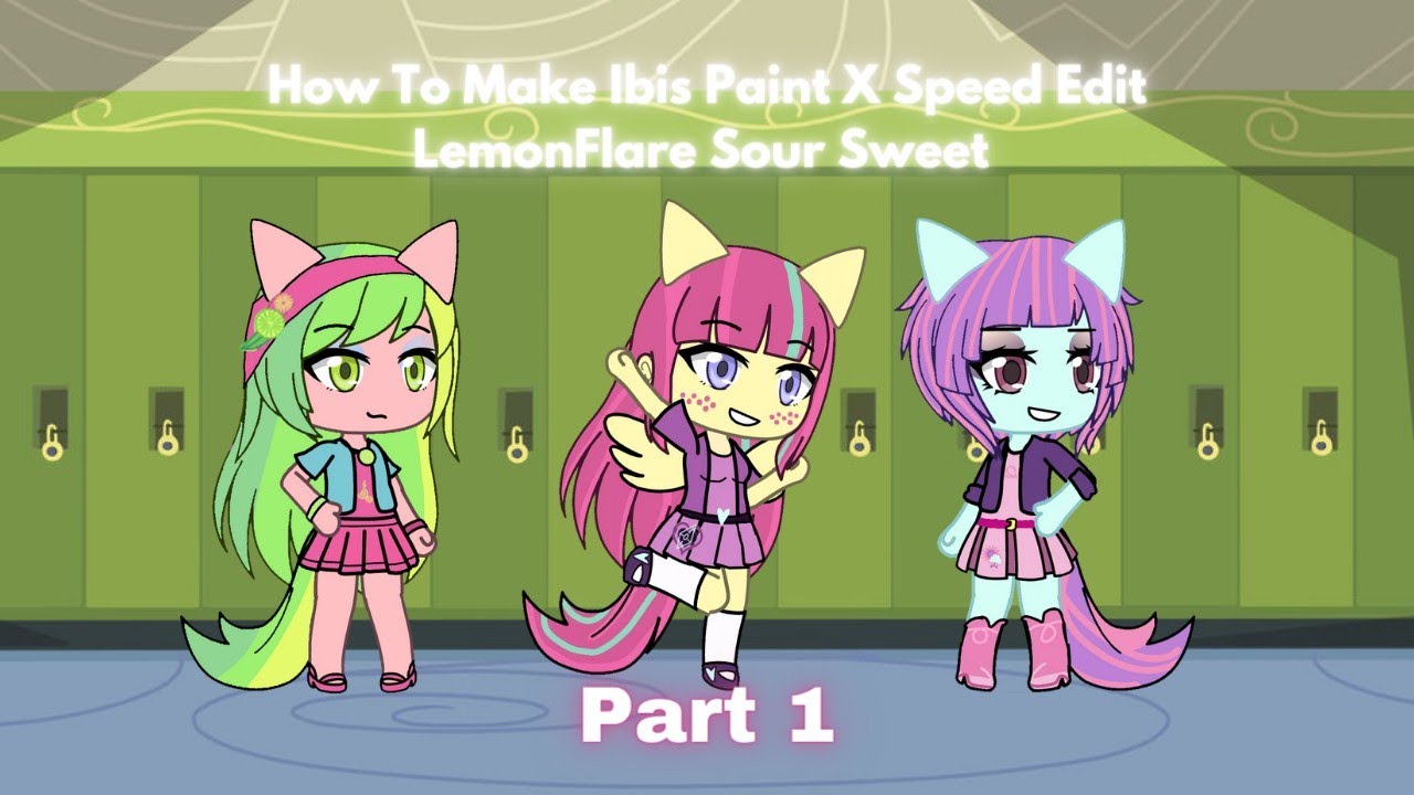 How To Make Ibis Paint X Speed Edit Sour Sweet Gacha Life - YouTube