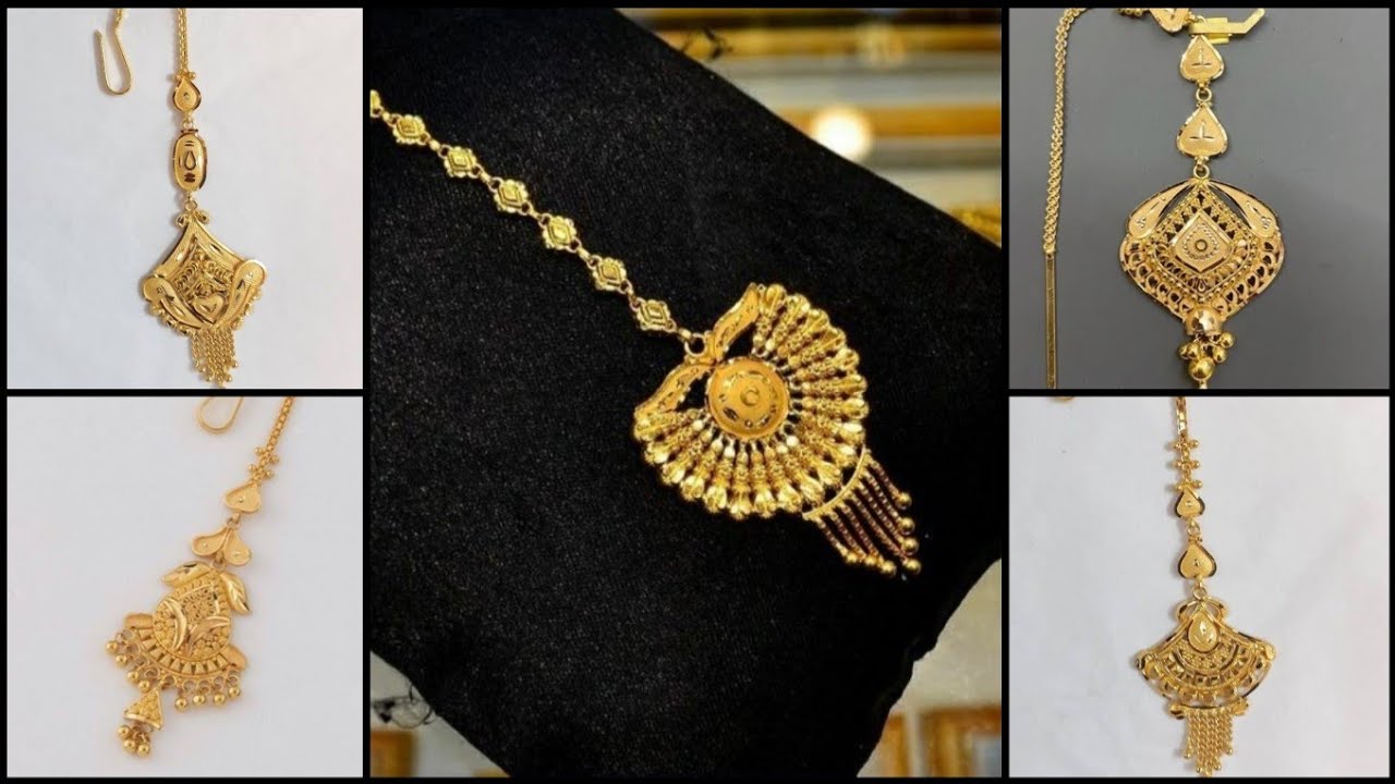 VERY BEAUTIFUL BRIDAL GOLD MANGTIKA || Gold Mangtika Design/ Latest ...