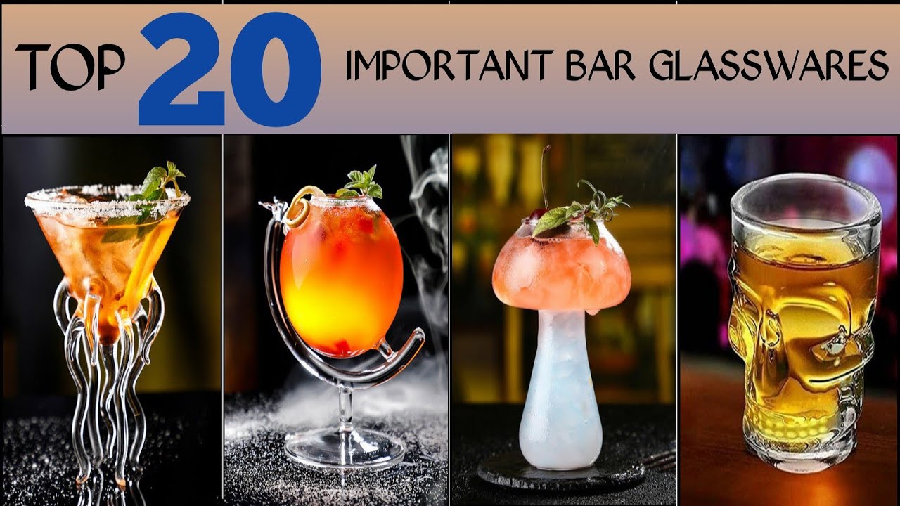 Top 20 Bar Glasses - Important Basic Bar Knowledge / Mostly Using Bar ...