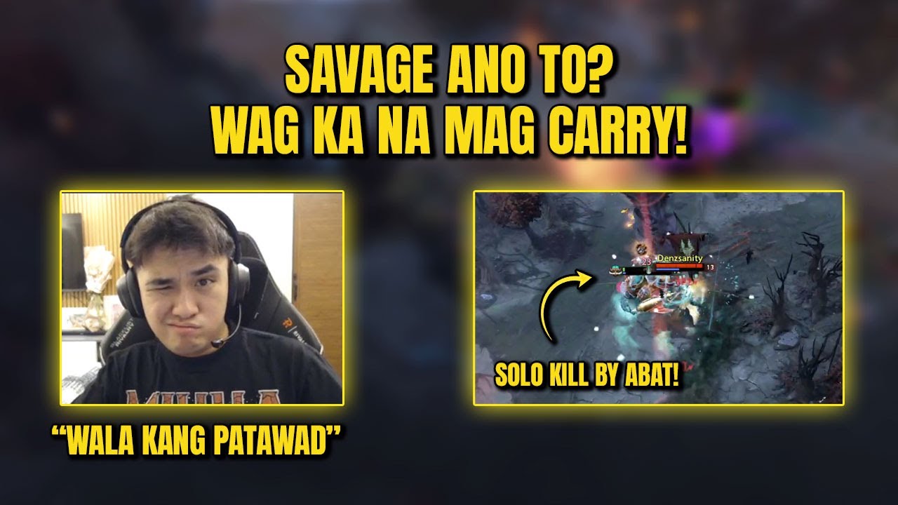 SAVAGE ANO TO? WAG KA NA MAG CARRY PAG GANYAN - WALA DAW PATAWAD HAHA ...