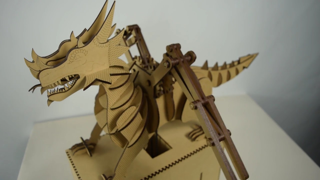 Wooden Dragon Automaton 2 - YouTube