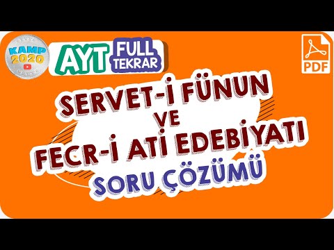 Servet-i Fünun ve Fecr-i Ati Edebiyatı Soru Çözümü | AYT Full Tekrar Kampı 2020