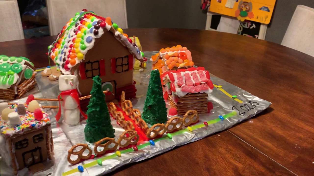 Sammy’s rainbow gingerbread house - YouTube