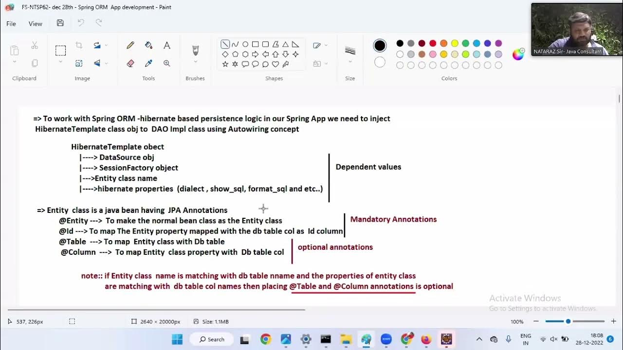 Day77 Spring ORM App development - YouTube