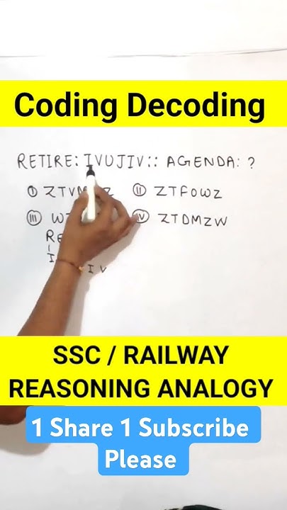 Number Series Coding Decoding Reasoning Analogy #rrbgroupd #ssccgl #ntpc #rrb #ytshorts #ytviral ...