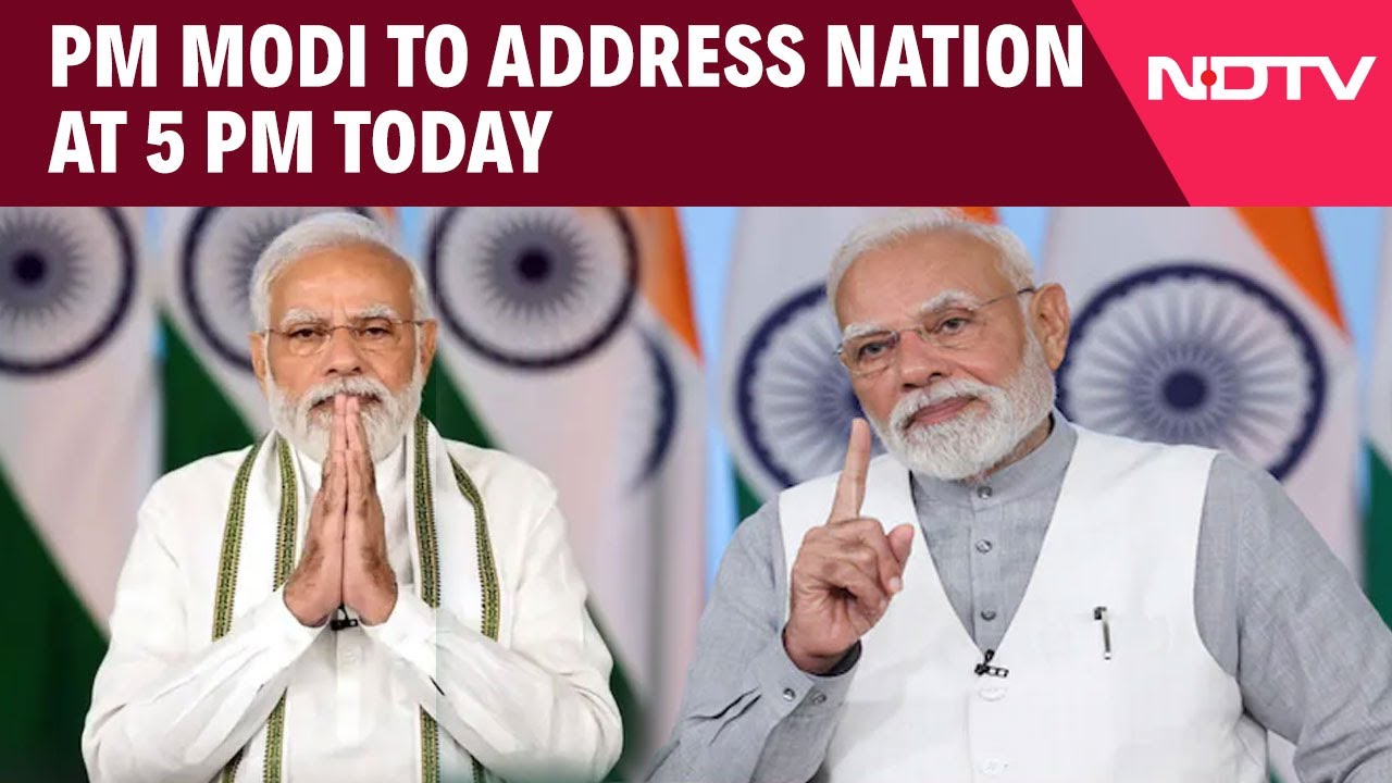 PM Modi News | PM Modi To Address Nation At 5 PM Today - YouTube