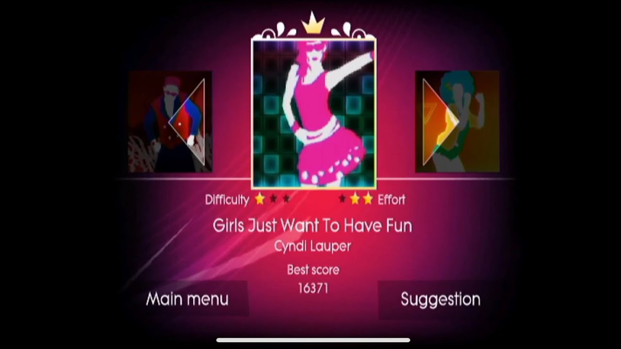 Just dance 1 Girls just want have fun ( Cyndi lauper)