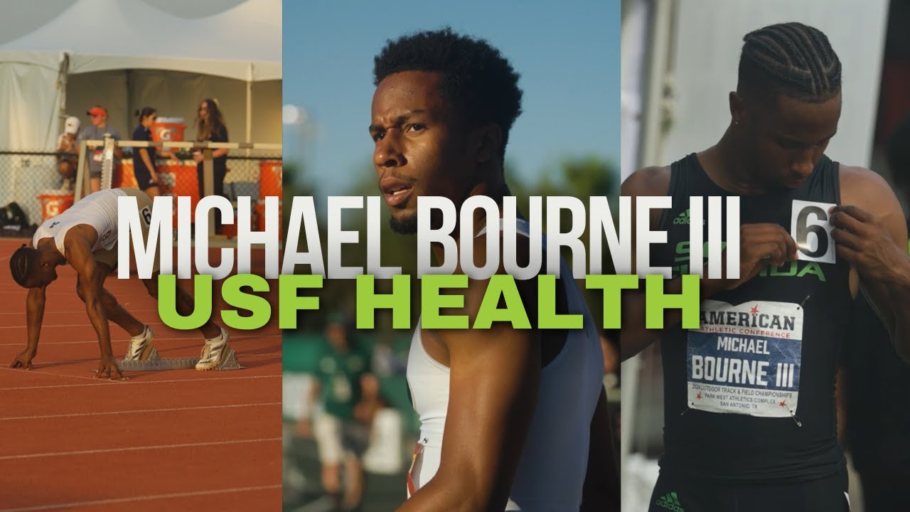 USF Track & Field Star Michael Bourne is admitted into the USF Health Taneja College of Pharmacy ...