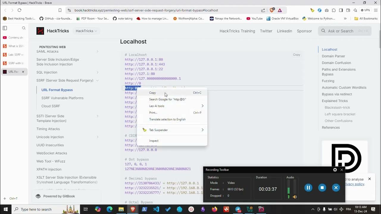 SSRF bypass localhost - YouTube