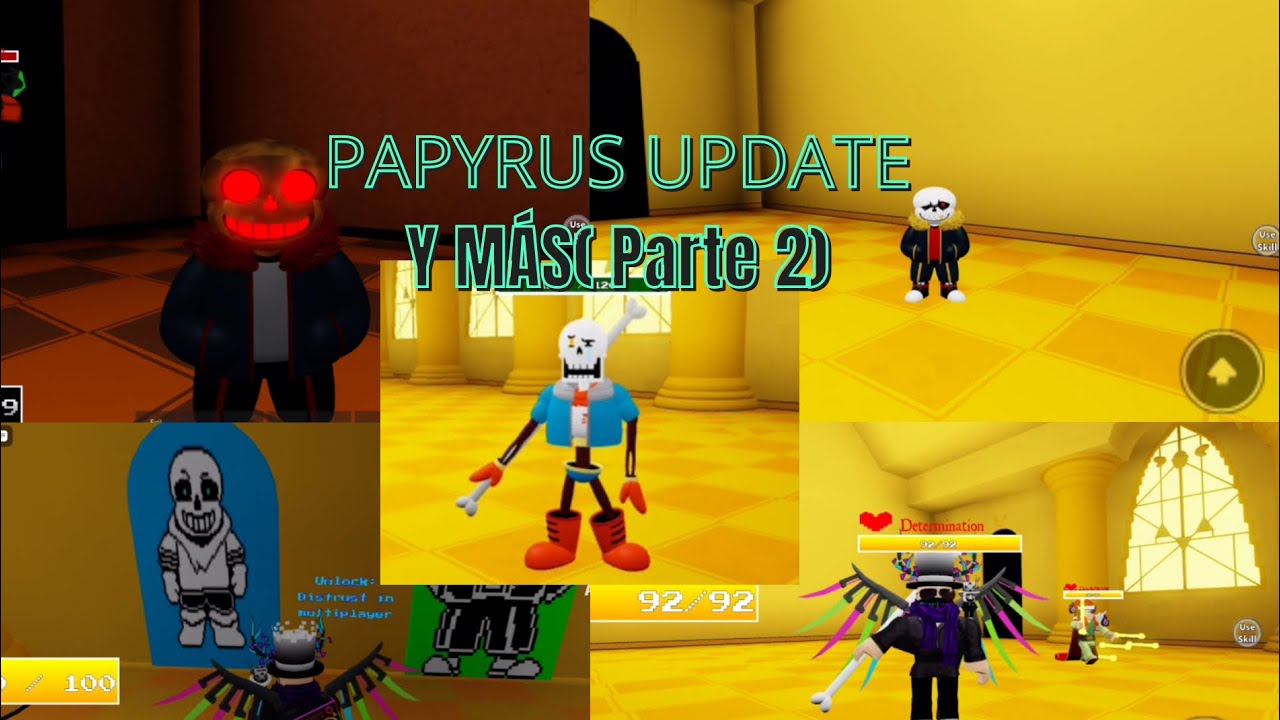 Papyrus Update y Mas(parte 2),UT:Last Corridor-Roblox - YouTube