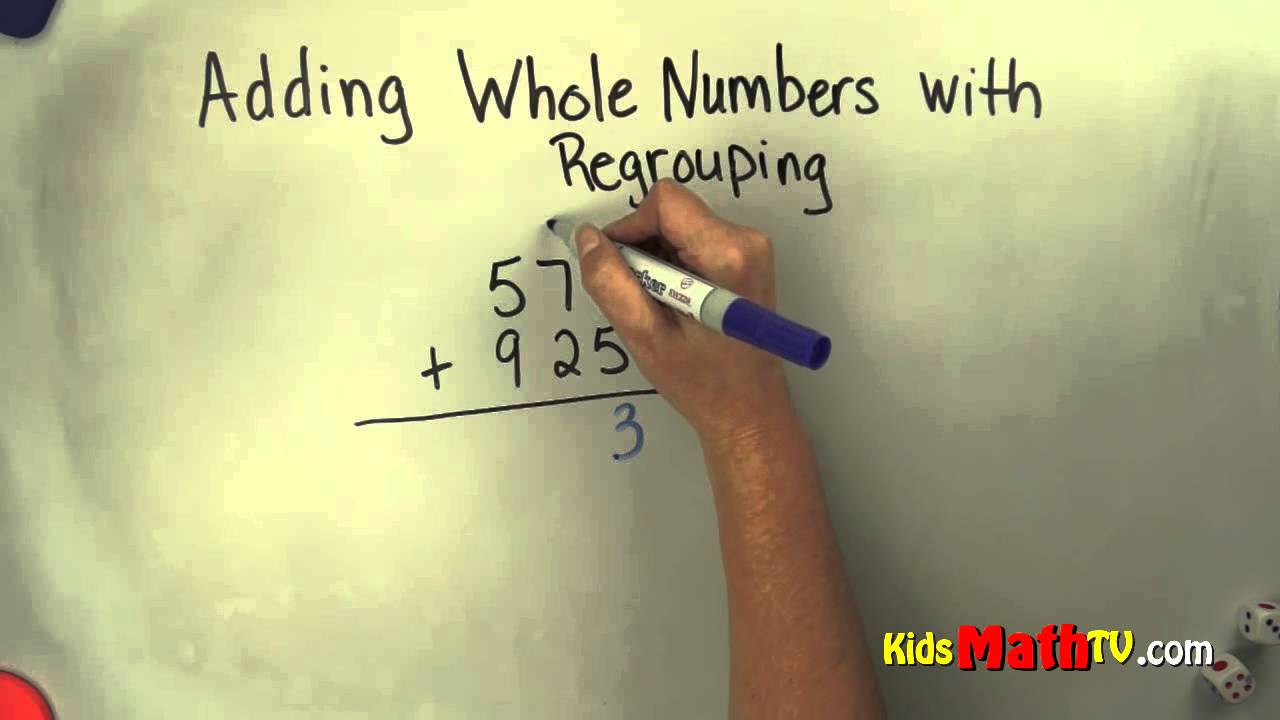 Addition Of Whole Numbers With Regrouping 3rd Grade Math Lesson YouTube Addition Of Whole Numbers With Regrouping 3rd Grade Math Lesson YouTube