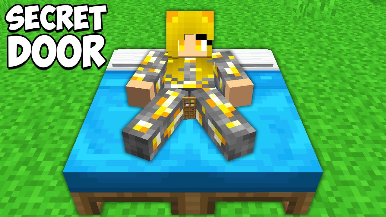 I found SECRET BASE INSIDE GIRL in Minecraft ! NEW SECRET BASE DOOR ...