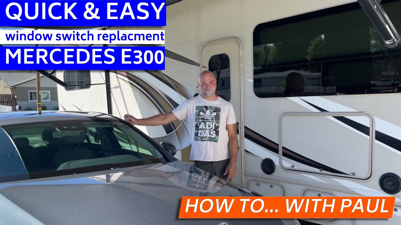 How to replace the window switches on a Mercedes quick and easy. HD ...