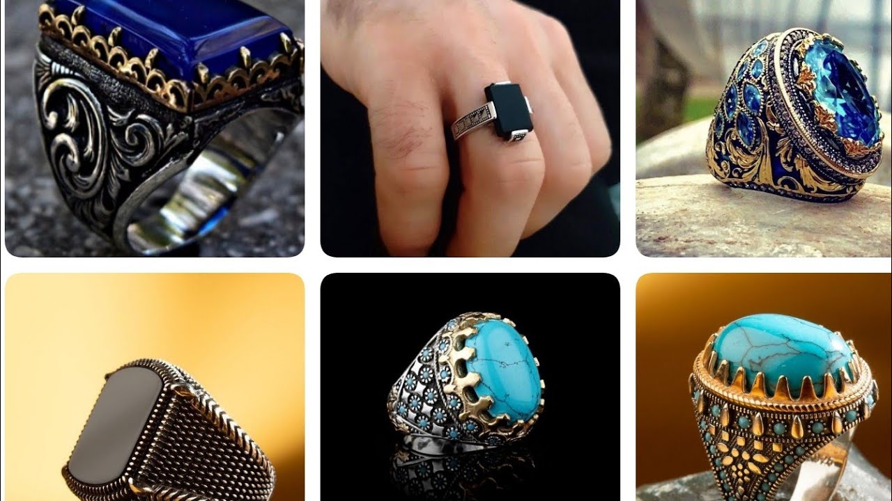Latest Trendy Man's Rings Collection With Stone Designs 😍 - YouTube