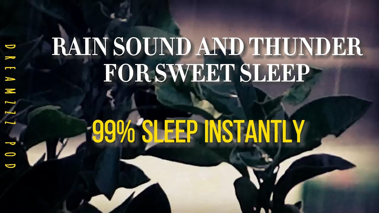 Rain Sound and Thunder for sleeping. Focus, Insomnia Relief, Noise ...