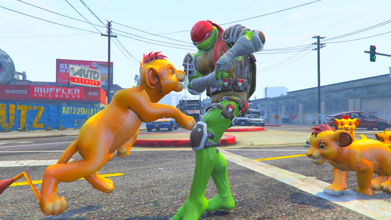 Kion from The Lion Guard & Simba from The Lion King vs Ninja Turtles in ...