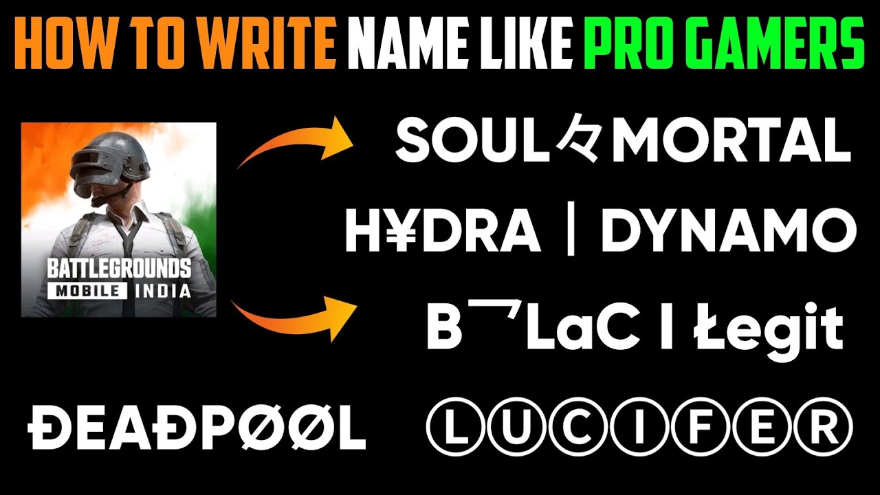 How To Add Fancy Symbols To Your Name In BGMI In Hindi. - YouTube