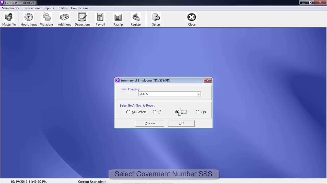GENERATE EMPLOYEE SSS REPORT (Reports Module) - YouTube