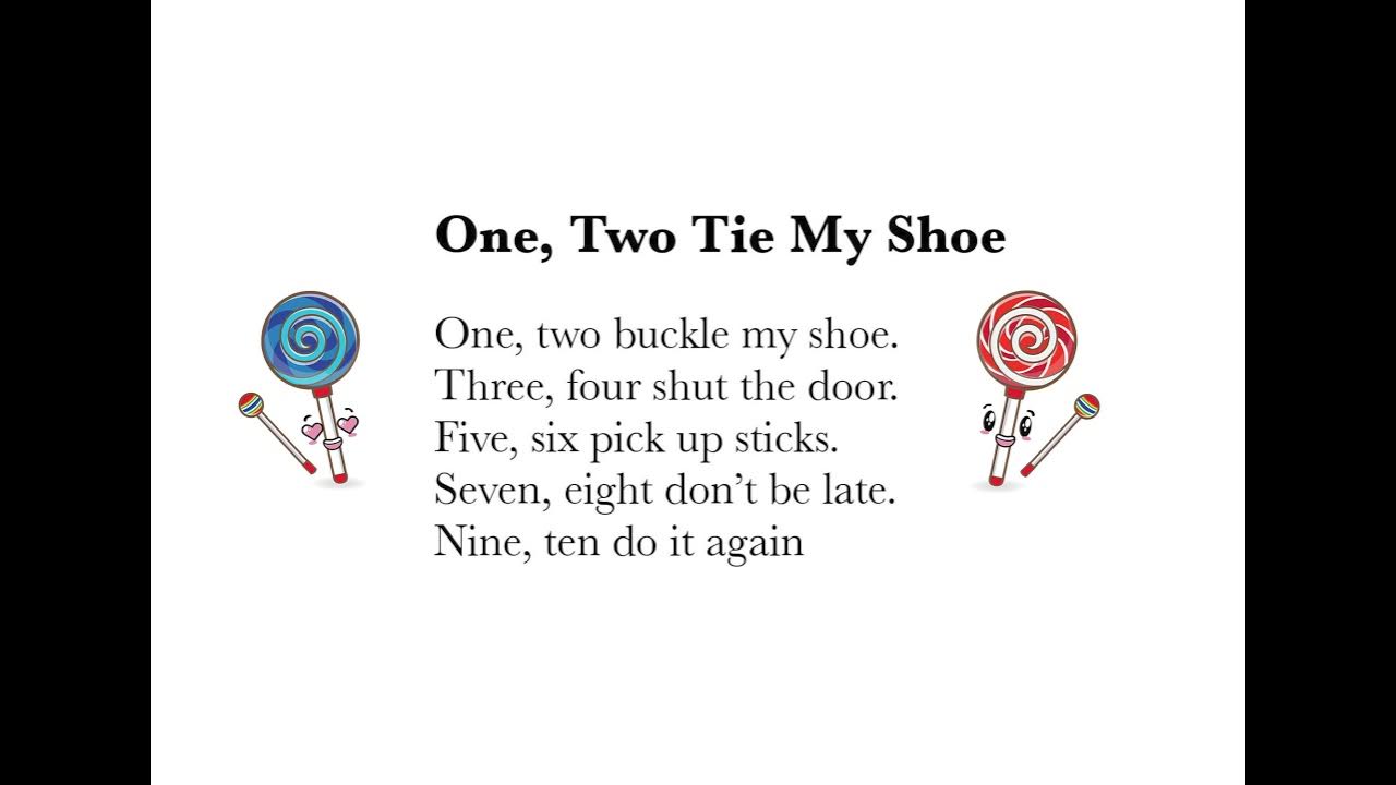 One Two tie my shoe - YouTube