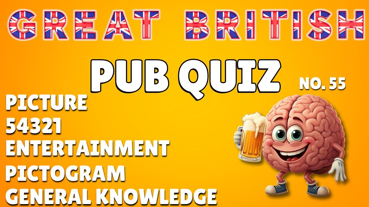 Great British Pub Quiz: Picture Round, 54321, Entertainment, Pictogram & General Knowledge #55 ...