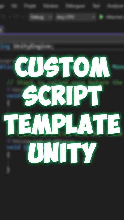 Modify default MonoBehaviour's template -Unity - YouTube