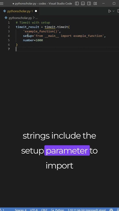 Python Quick Hack: Profiling Code with Timeit #coding #programming # ...