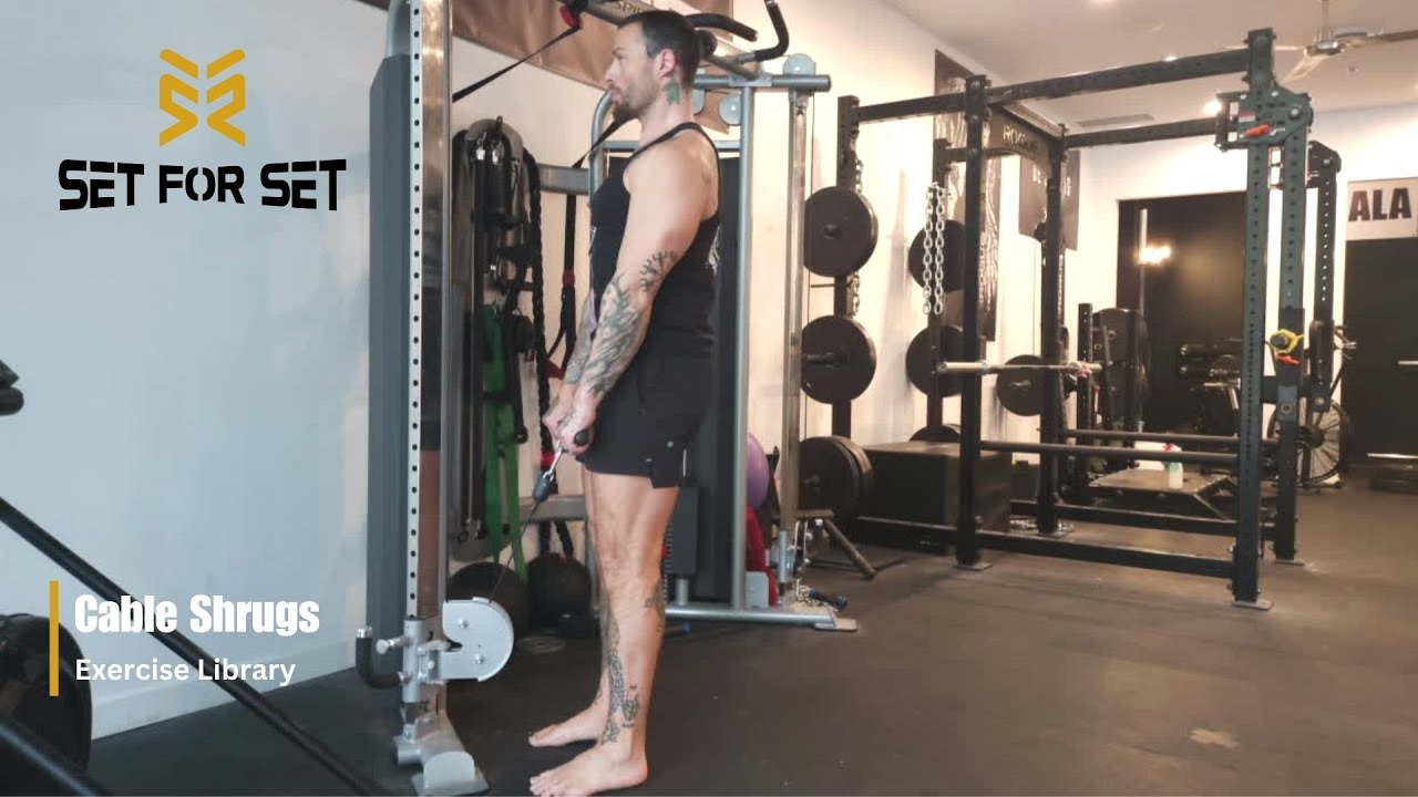 Cable Shrugs | SFS Exercise Library - YouTube