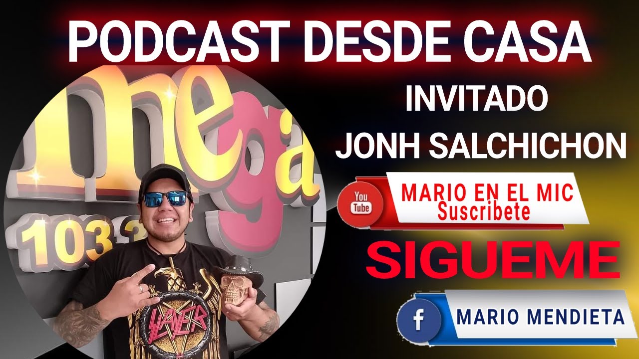 JOHN SALCHICHON LOCUTOR HUMORISTA DE RADIO MEGA 103.3 FM CUENCA ECUADOR ...