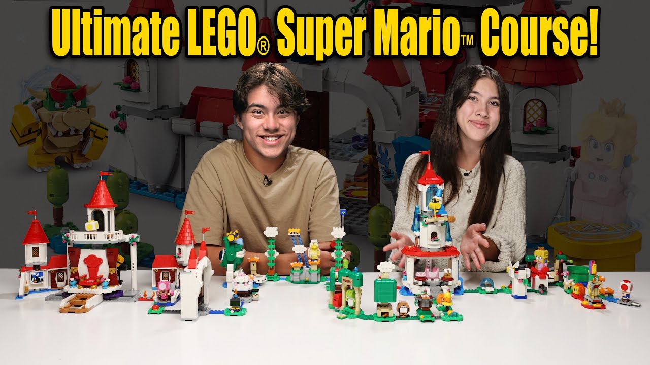 We Built the Ultimate LEGO® SUPER MARIO™ Course! - YouTube