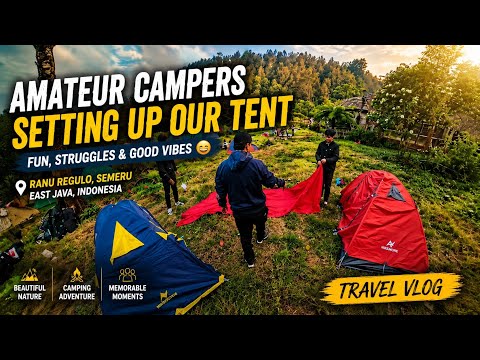 [20] Bromo Journey 2026 | Amateur Campers Setting Up Our Tent 😂🏕️ | Ranu Regulo, Semeru