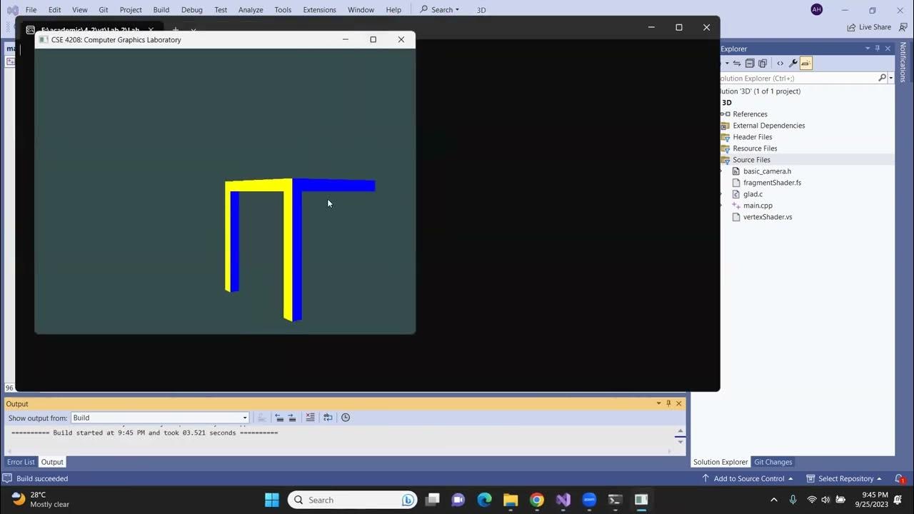 OpenGL 3.3 Classroom Drawing (Part 1): Draw Table And Chair From Cube - YouTube