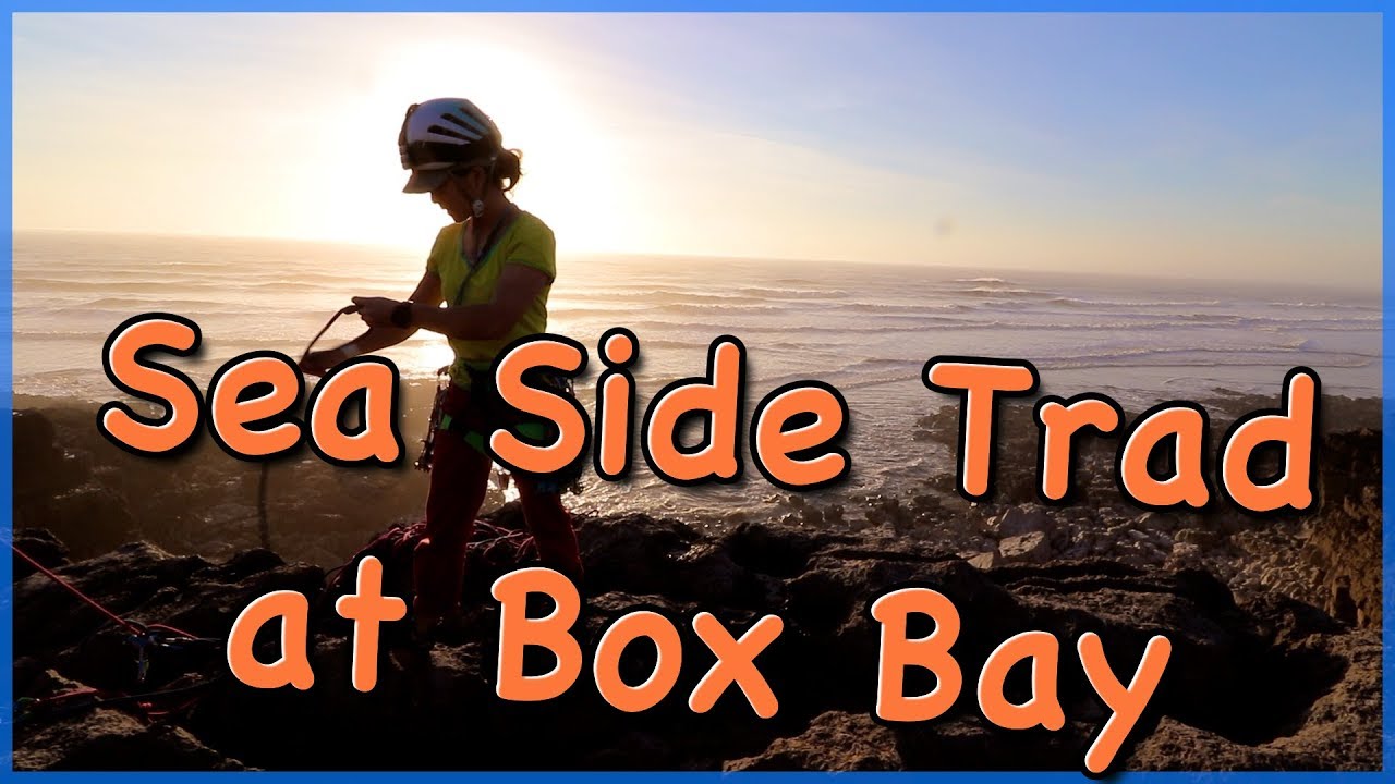 Trad Climbing at Box Bay - YouTube