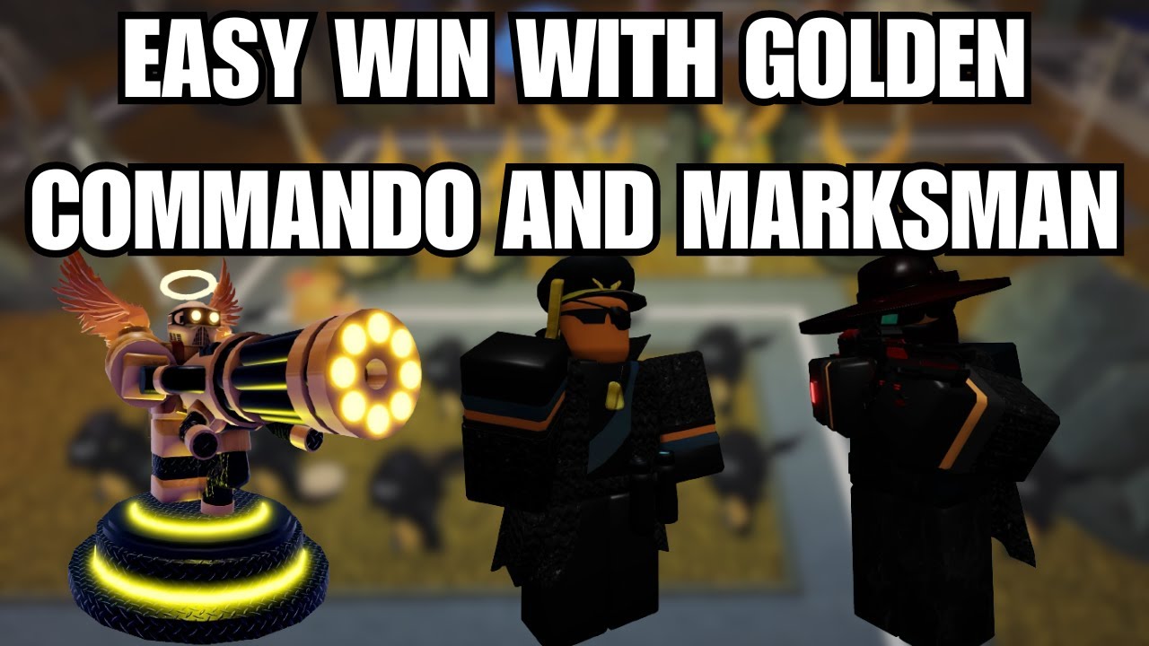 EASY TRIUMPH WITH GOLDEN COMMANDO AND MARKSMAN│TOWER BATTLES│ - YouTube