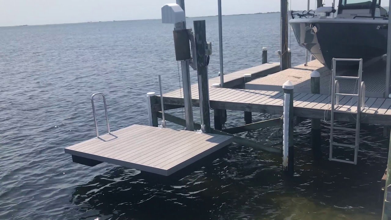 AccuDock Floating Lift/Dock - YouTube