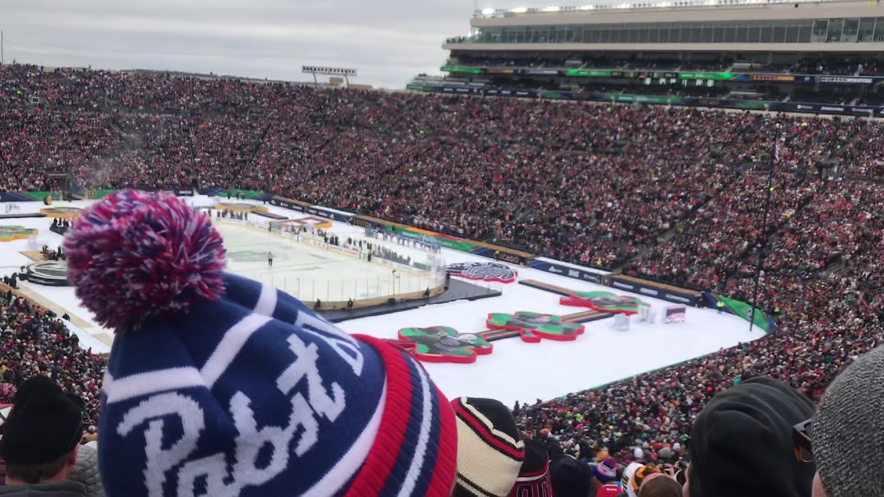 2019 NHL Winter Classic Team Introduction + Starting Lineups [1/1/2019 ...