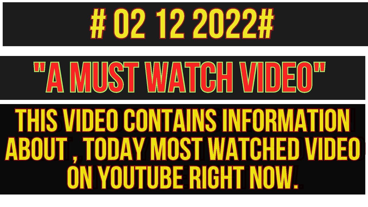 02 12 2022 Hi, This video contains information about, Today most ...