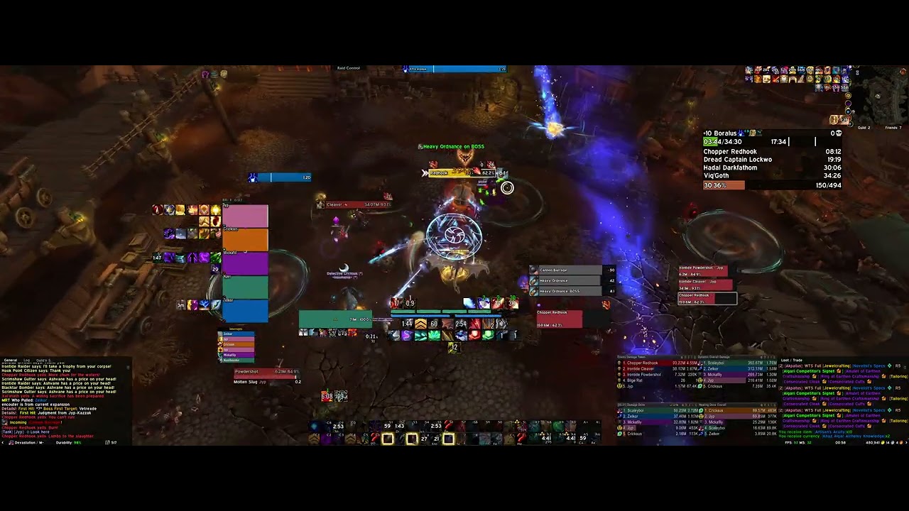 Siege of Boralus First Boss with some lucky procs, Skill? RNG? Bug? - YouTube