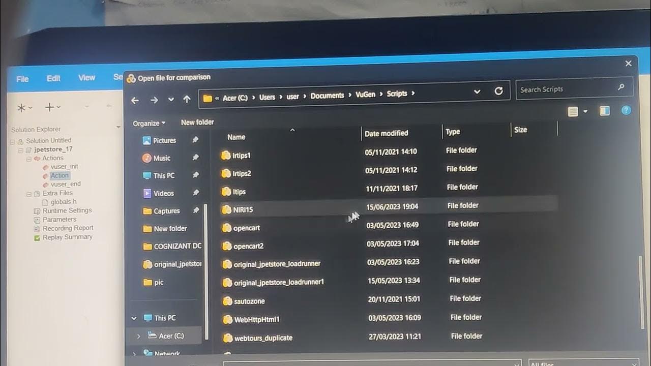 loadrunner correlation in telugu ,comparing two scripts to find out dynamic value. - YouTube