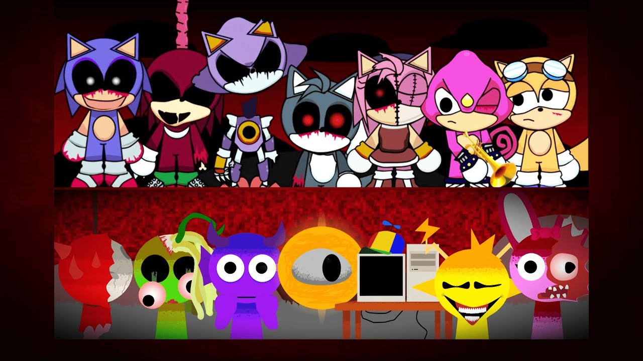 Sprunki Sonic VS Sprunki Retake Mod in Incredibox Sprunki - YouTube