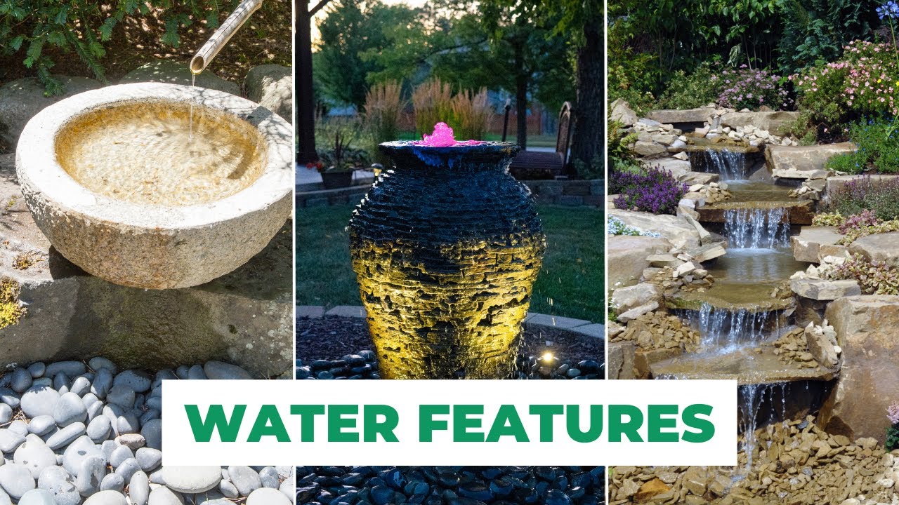 Low Maintenance Water Feature Ideas - YouTube